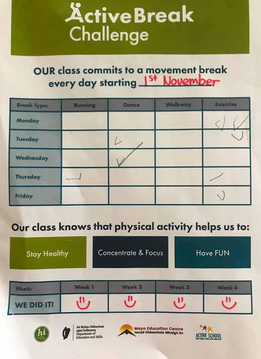 Active School – South Lee Educate Together